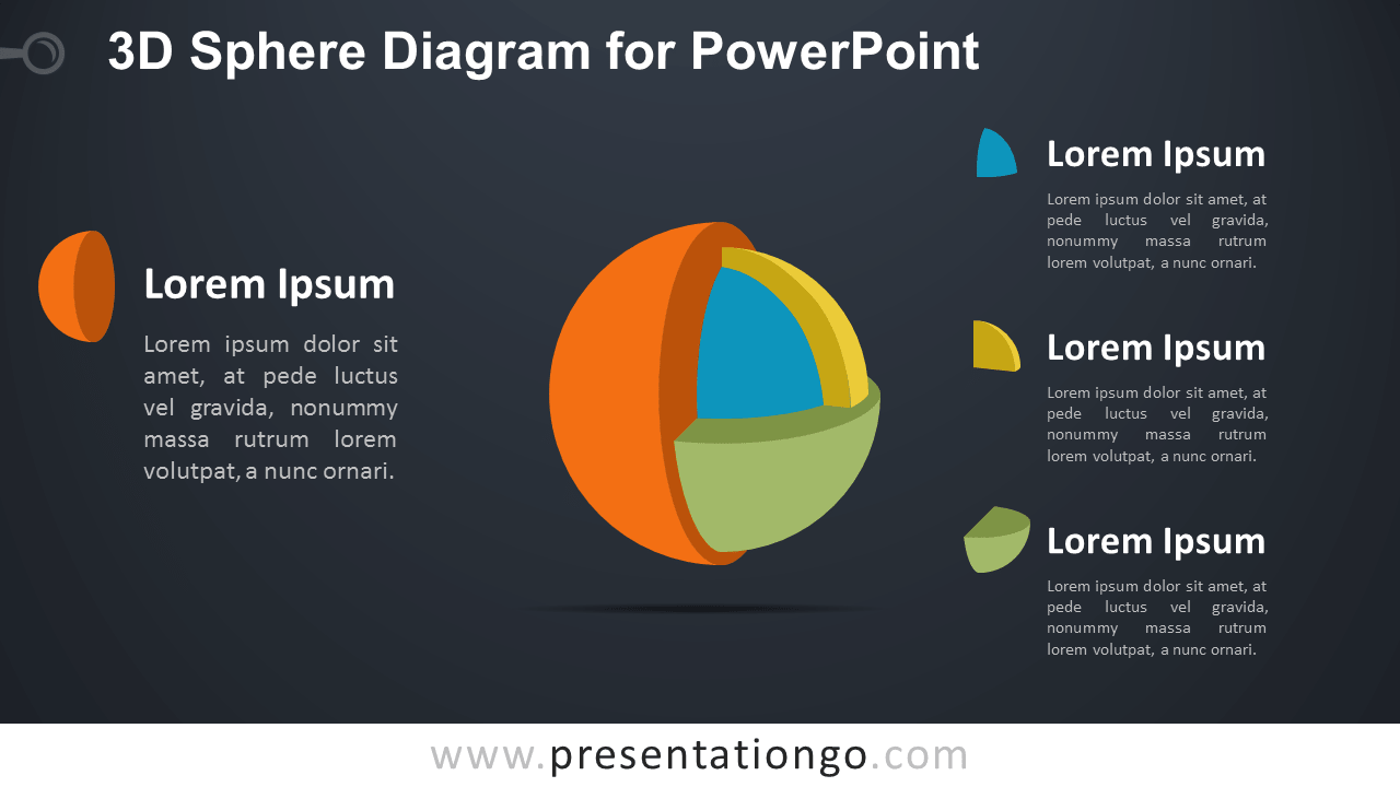 3D Sphere Diagram For PowerPoint PresentationGO