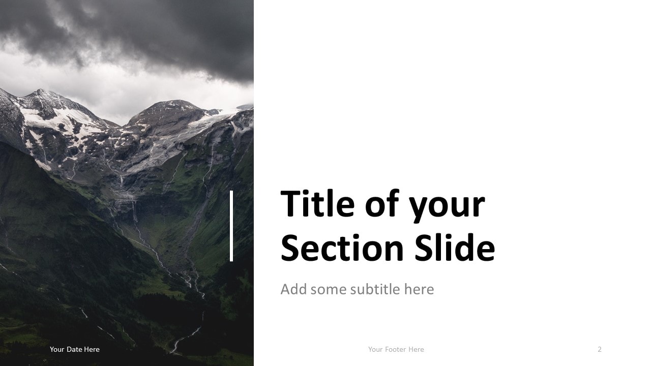 Simple PowerPoint Template With Full Image PresentationGO