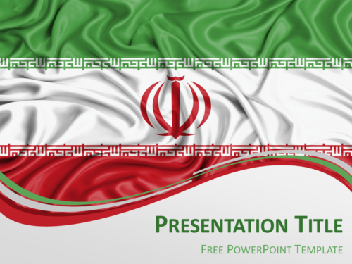 Iran Flag PowerPoint Template - PresentationGO