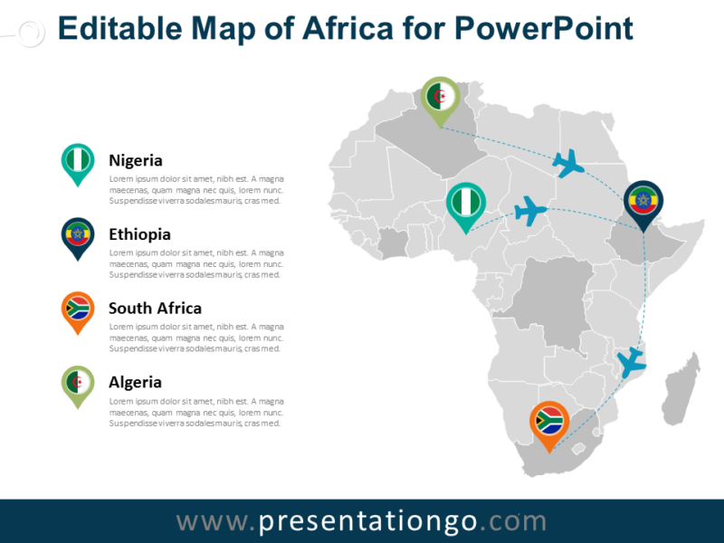 Editable Map Of Africa Editable Maps Of Countries Of Africa Editable