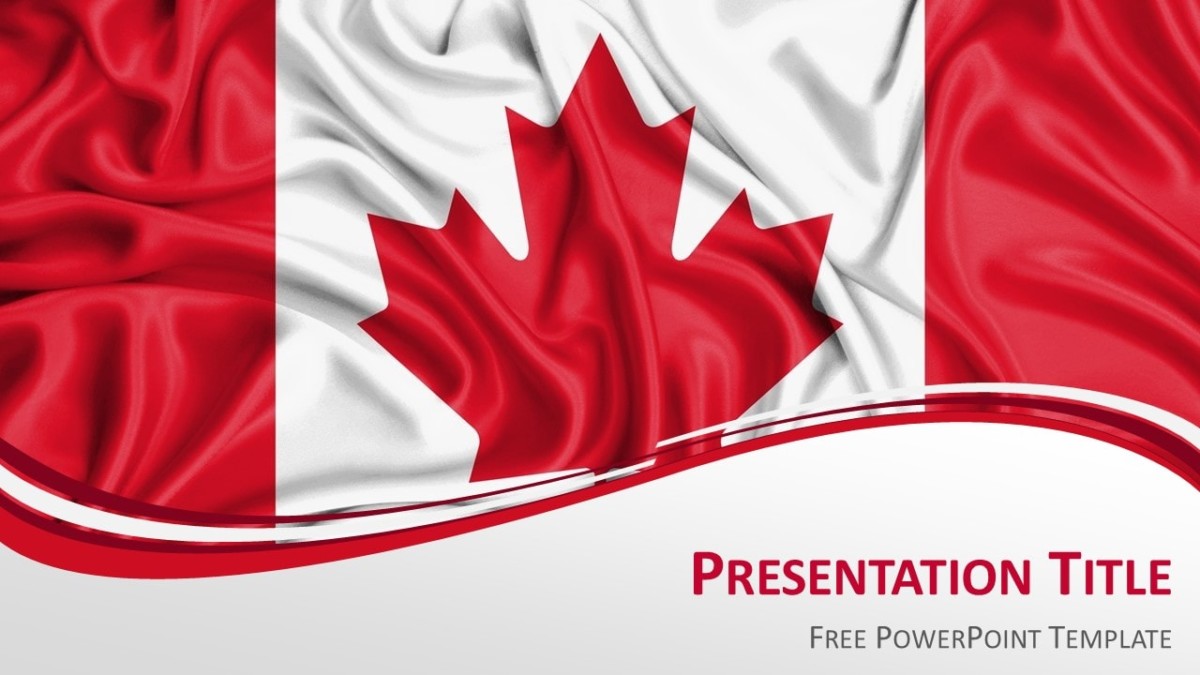 Canada Flag PowerPoint Template - PresentationGO