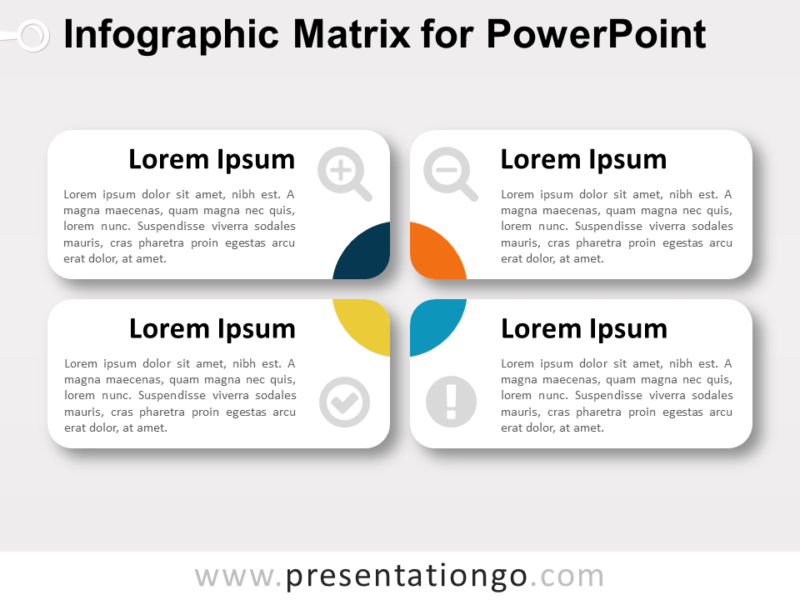 Infographic Matrix for PowerPoint - PresentationGO