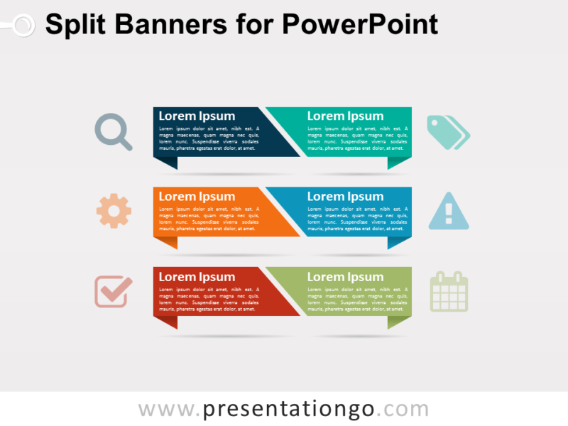 Split Banners for PowerPoint - PresentationGO