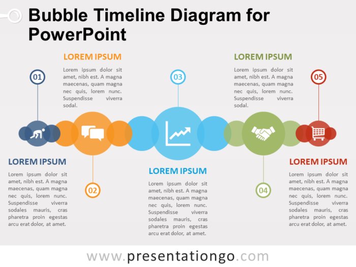 Bubble Timeline Diagram for PowerPoint - PresentationGO