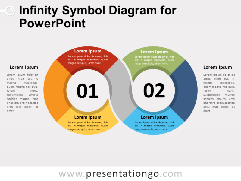 Infinity Symbol Diagram for PowerPoint - PresentationGO