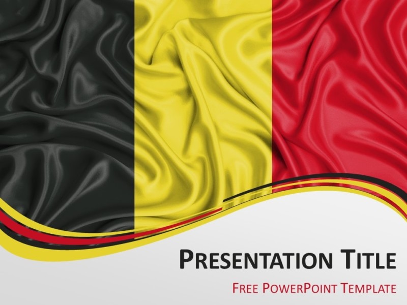 Belgium Flag PowerPoint Template - PresentationGO