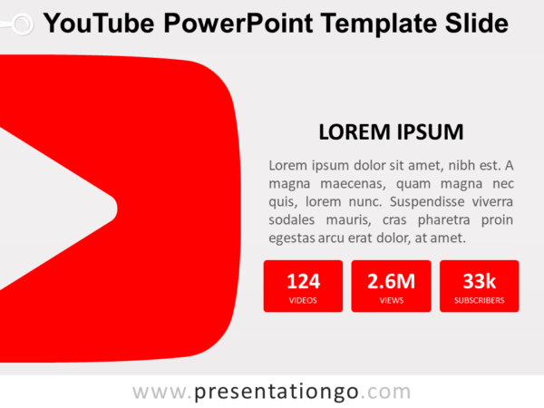 YouTube PowerPoint Template Slide - PresentationGO