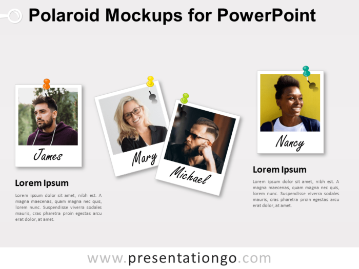 Polaroid Mockups for PowerPoint - PresentationGO