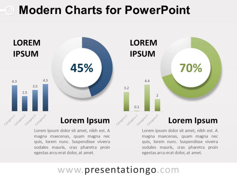 Modern Charts for PowerPoint - PresentationGO