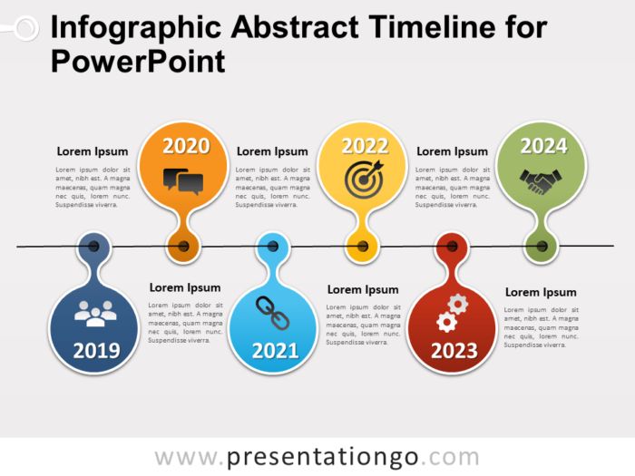Infographic Abstract Timeline for PowerPoint - PresentationGO