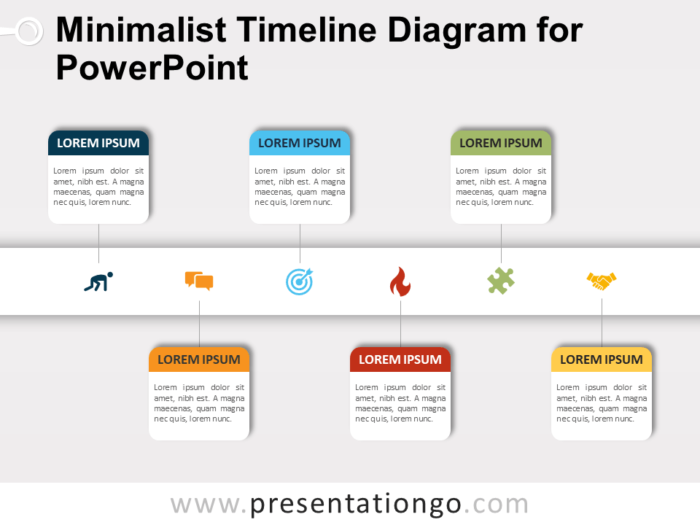 Minimalist Timeline Diagram for PowerPoint - PresentationGO