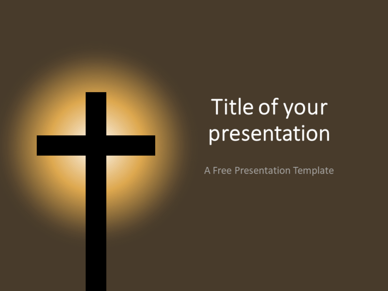 Christian Cross Template for PowerPoint and Google Slides