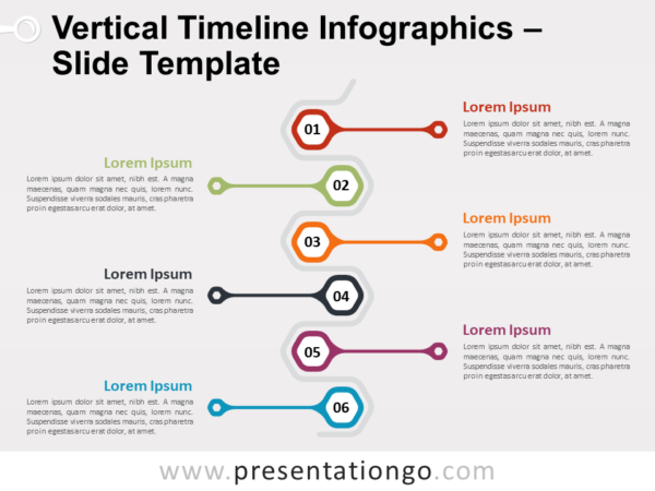 Vertical Timeline Infographics for PowerPoint and Google Slides
