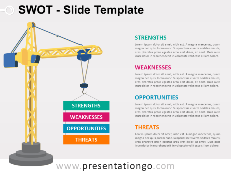 SWOT Analysis Slide for PowerPoint and Google Slides