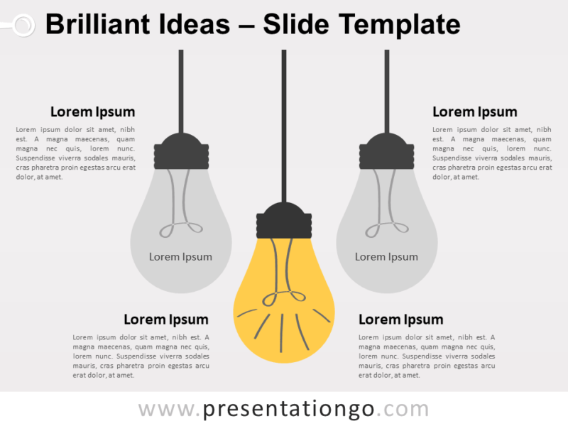 Brilliant Ideas Infographic for PowerPoint and Google Slides