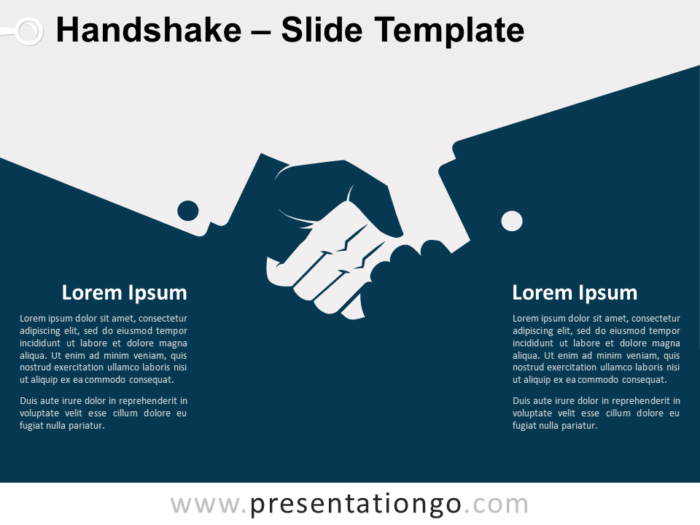 Handshake Template Slide for PowerPoint and Google Slides