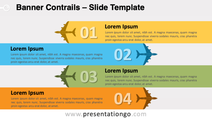 Banner Contrails for PowerPoint and Google Slides