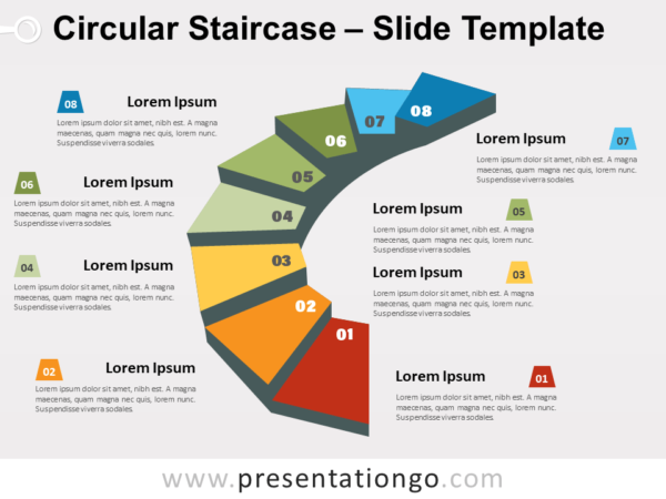 Circular Staircase for PowerPoint and Google Slides