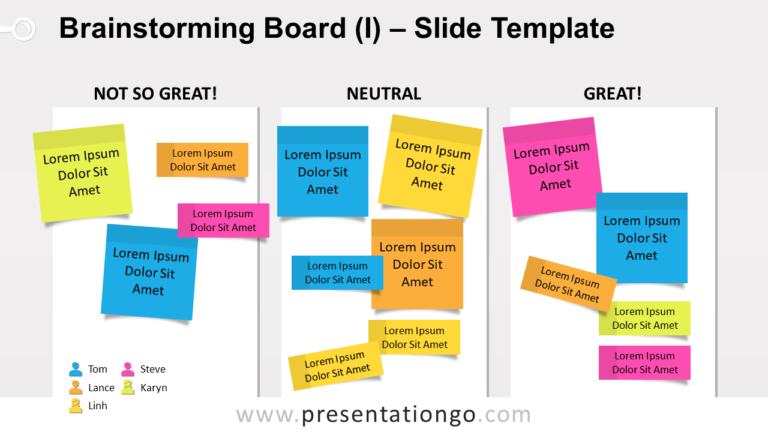 Brainstorming Board for PowerPoint and Google Slides