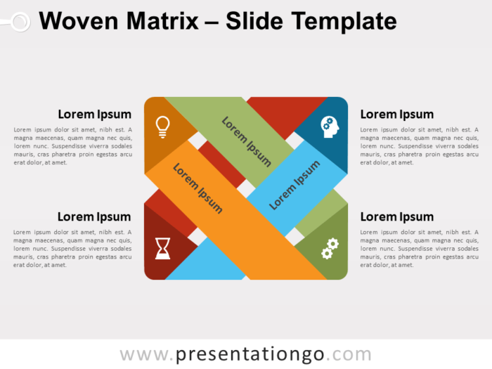 Design E Slide Powerpoint Matrix