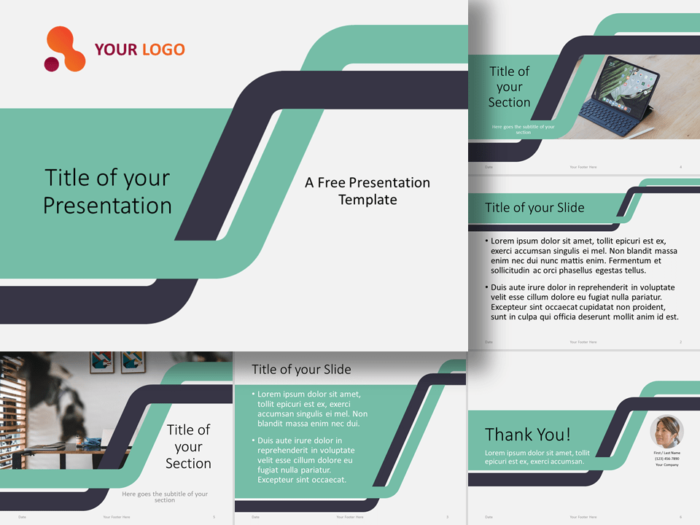 Sigmoid Abstract Template for PowerPoint and Google Slides