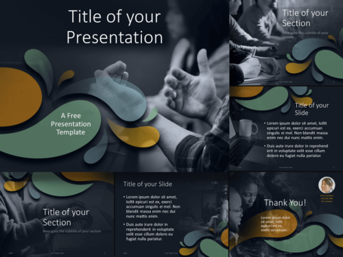 Office Drops Template for PowerPoint and Google Slides
