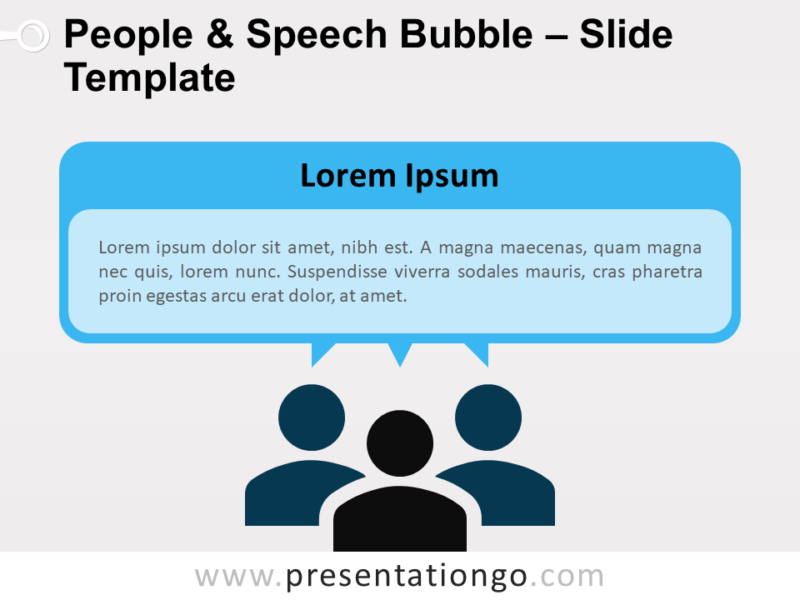 People and Speech Bubble for PowerPoint and Google Slides