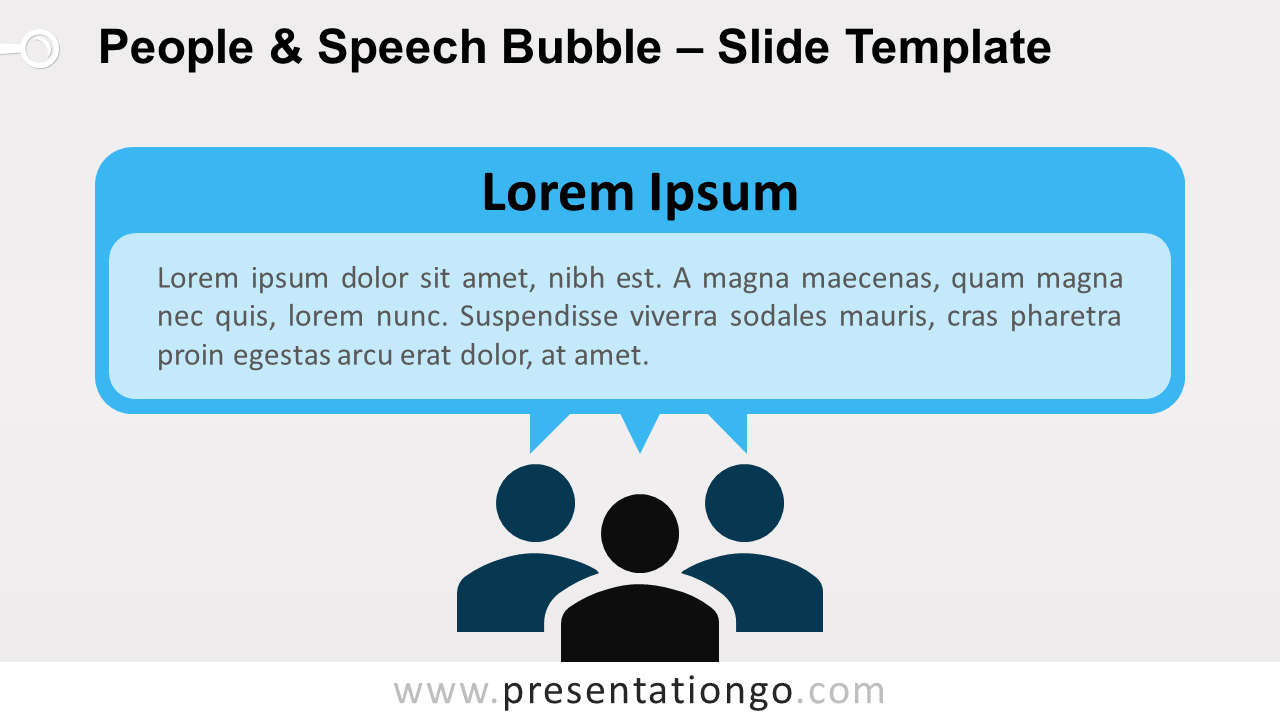 People And Speech Bubble For PowerPoint And Google Slides