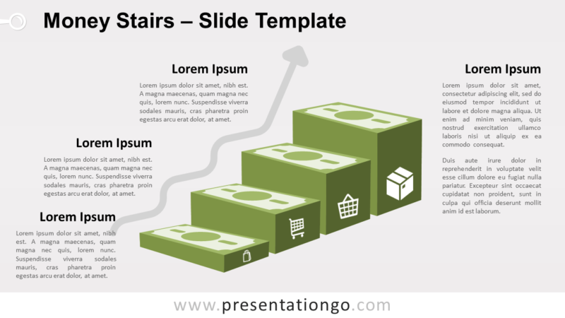 Money Stairs for PowerPoint and Google Slides - PresentationGO
