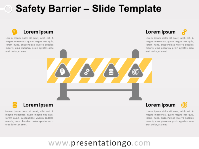 Safety Barrier for PowerPoint and Google Slides - PresentationGO