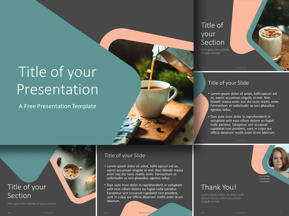 Abstract Rounded Corners Template For PowerPoint
