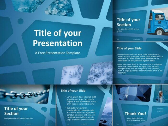Blue Web Template for PowerPoint and Google Slides