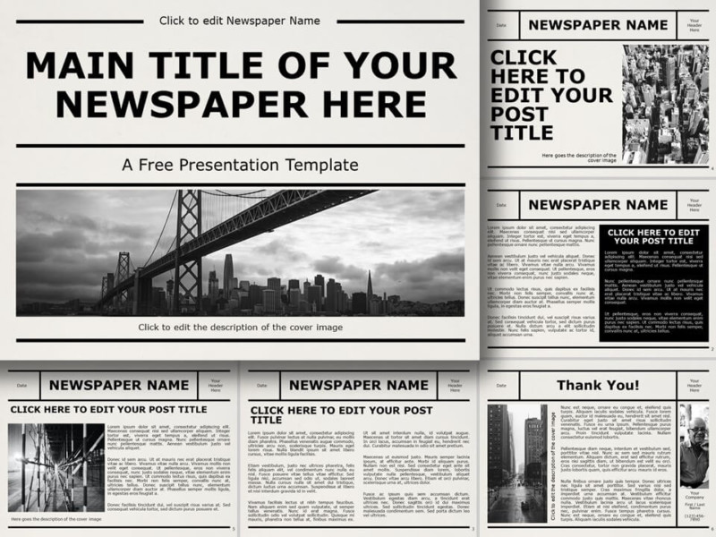 NEWSPAPER Template for PowerPoint and Google Slides