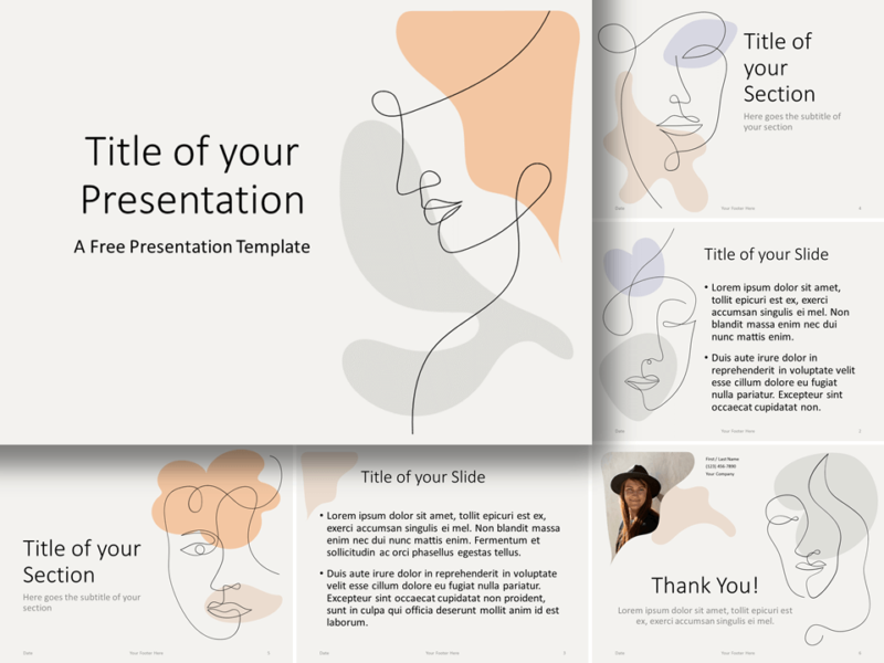 Portraits Template for PowerPoint and Google Slides
