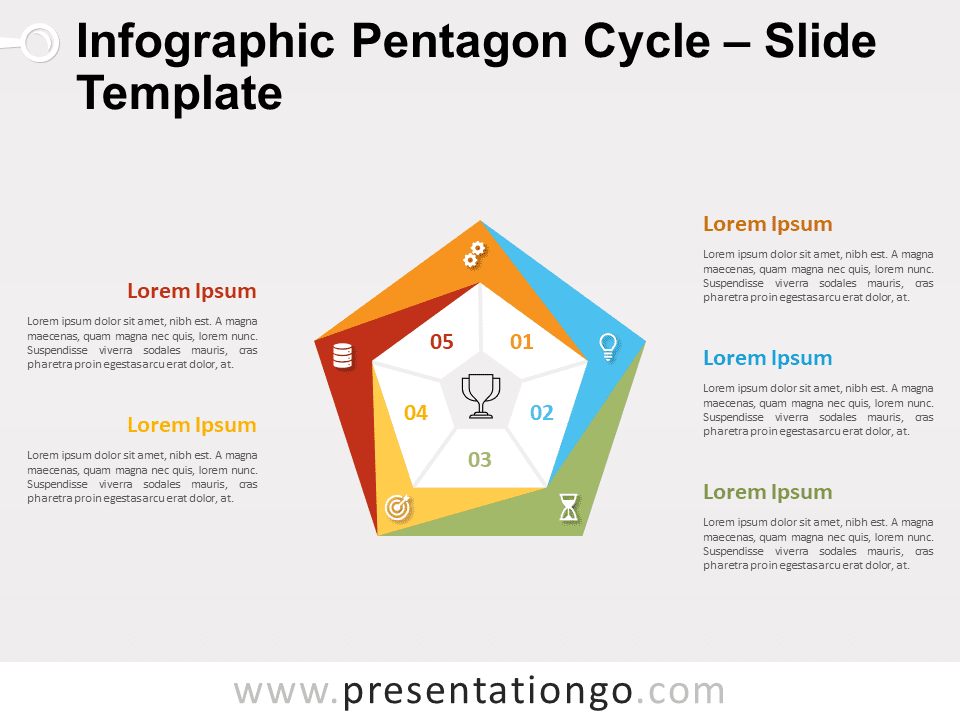 Infographic Pentagon Cycle For PowerPoint And Google Slides