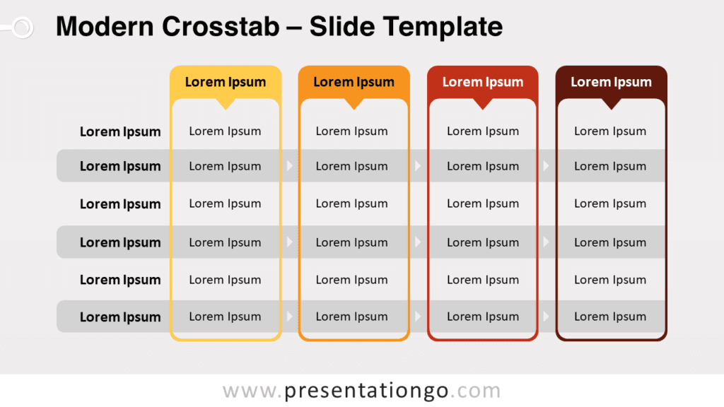 Modern Crosstab For PowerPoint And Google Slides Modern Crosstab For PowerPoint And Google Slides