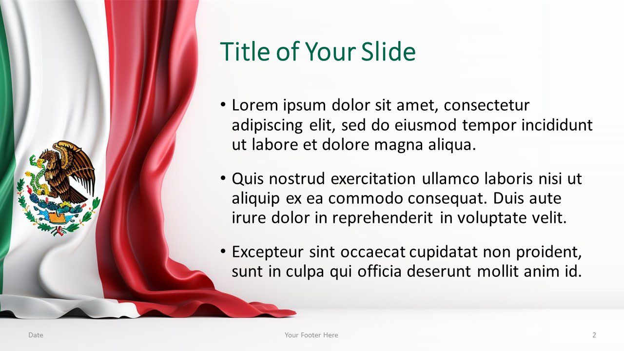 Mexican Flag Outline