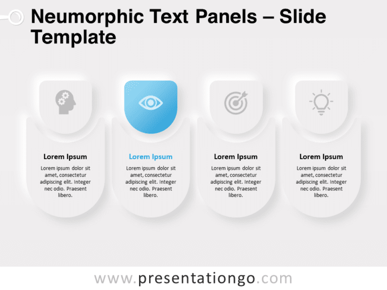 Neumorphic Text Panels for PowerPoint and Google Slides