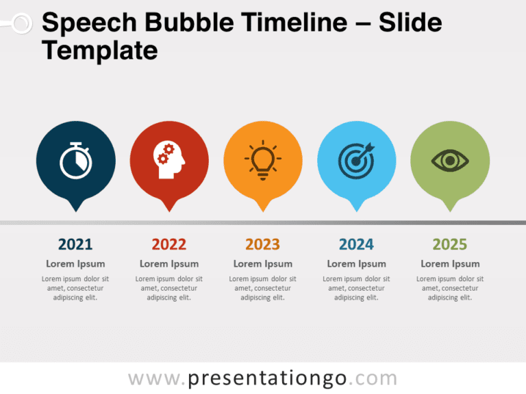 Speech Bubble Timeline For PowerPoint & Google Slides