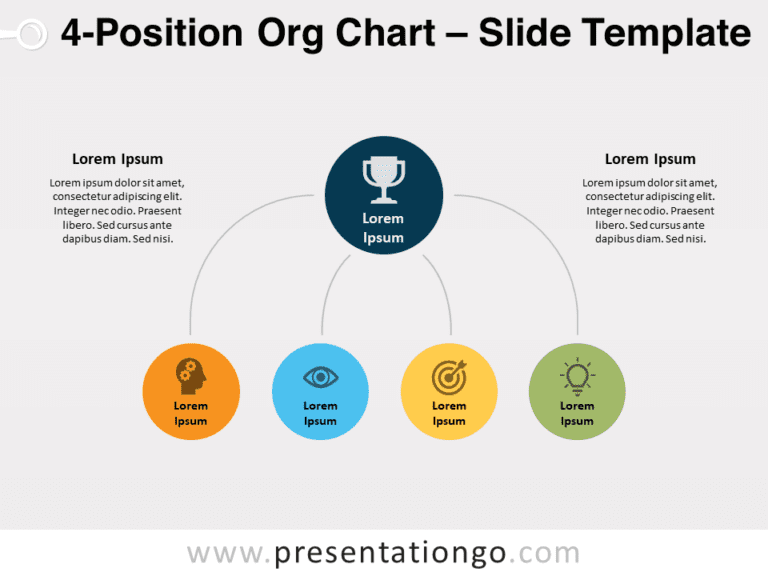 4-Position Org Chart - PresentationGO
