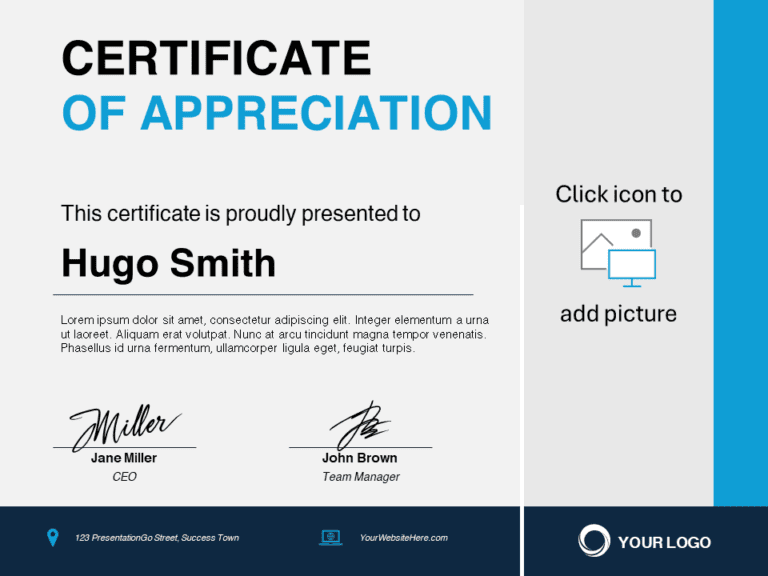 Free Certificate Templates for PowerPoint & Google Slides