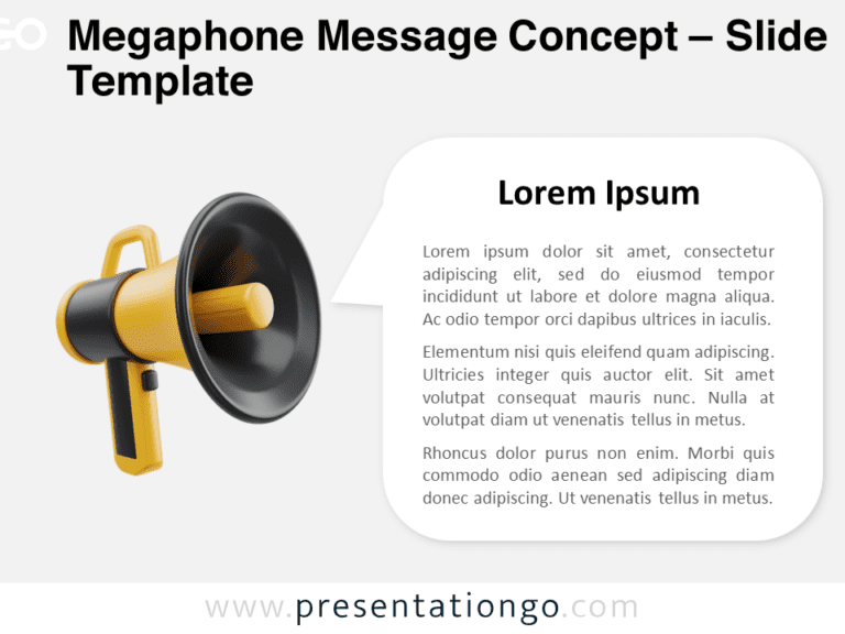 Megaphone Message Concept for PowerPoint and Google Slides