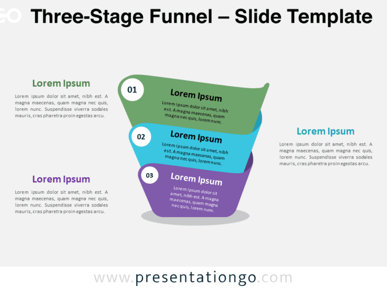 Download Three-Stage Funnel for PowerPoint & Google Slides