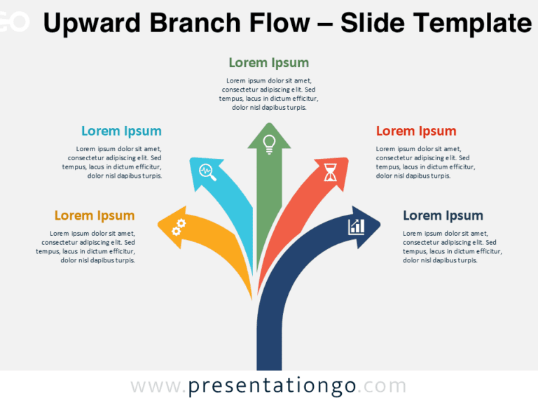 Upward Branch Flow for PowerPoint & Google Slides