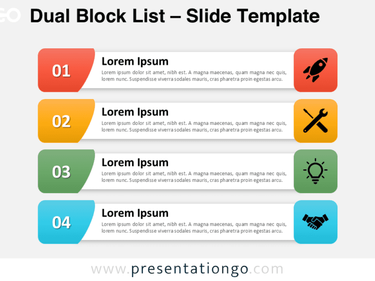 Dual Block List for PowerPoint & Google Slides
