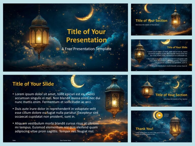 Celestial Lantern Template for PowerPoint & Google Slides
