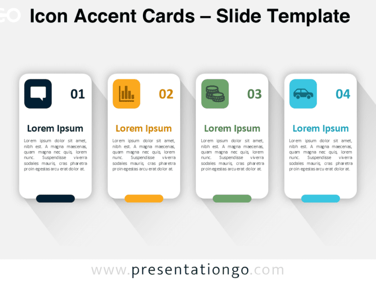 Icon Accent Cards for PowerPoint & Google Slides