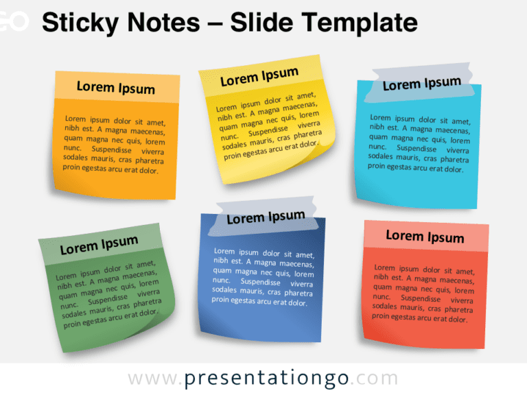 Sticky Notes Template for PowerPoint & Google Slides