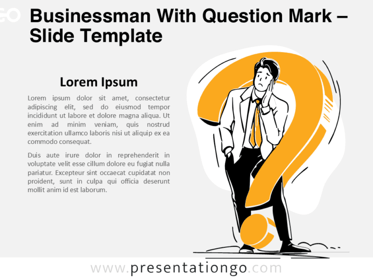 Businessman With Question Mark for PowerPoint & Google Slides