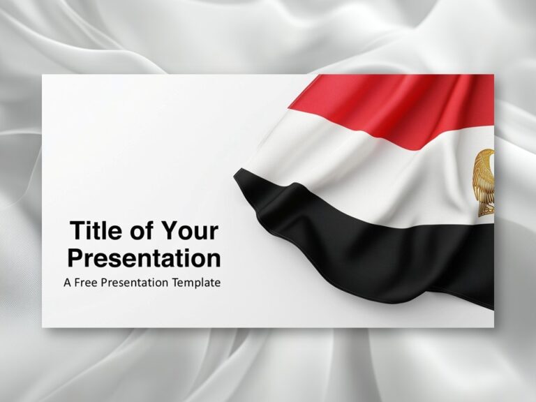 Flag of Egypt Template for Google Slides and PowerPoint